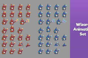 2D Game Wizard Character – Free Sprite - CraftPix.net