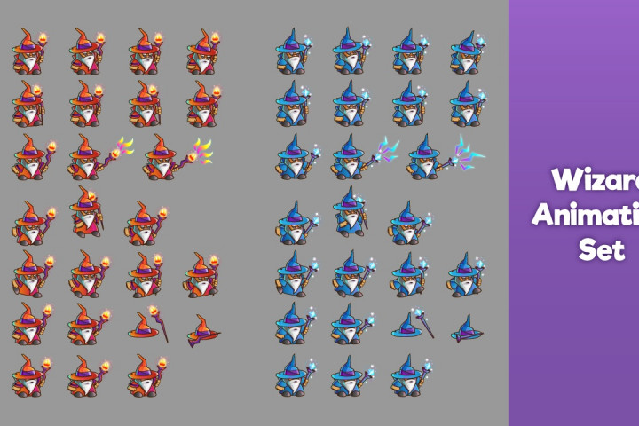 2D Game Wizard Character – Free Sprite - CraftPix.net