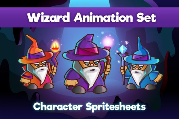 2D Game Wizard Character – Free Sprite - CraftPix.net