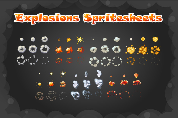 Explosion Sprites - CraftPix.net