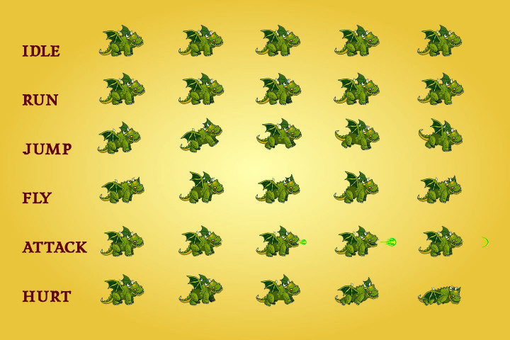 2D Fantasy Dragons Character Sprite - CraftPix.net