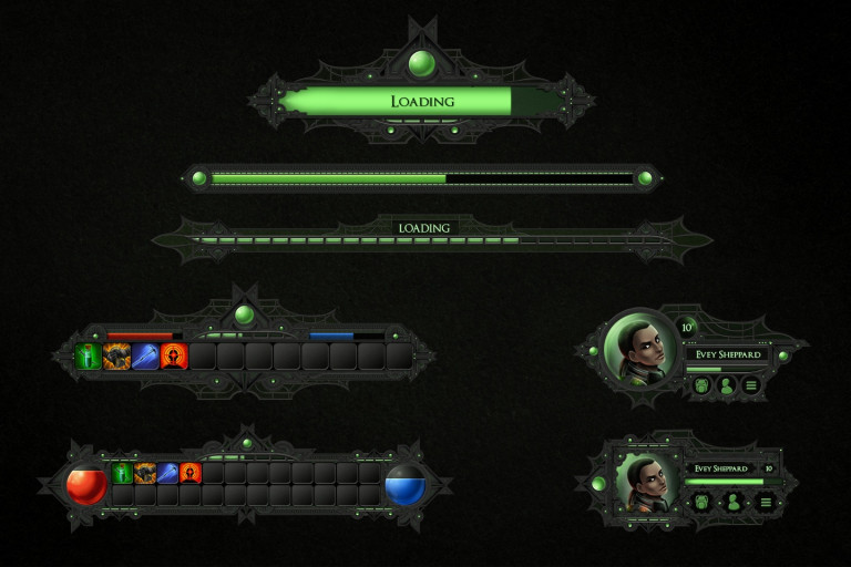 RPG GUI - CraftPix.net