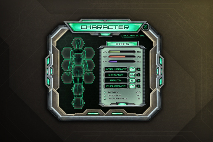 Sci-Fi GUI - CraftPix.net