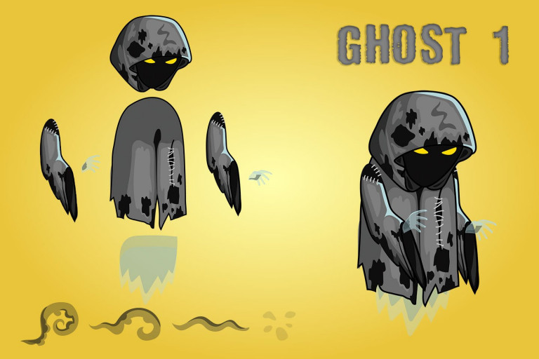2D Fantasy Ghosts Character Sprite - CraftPix.net