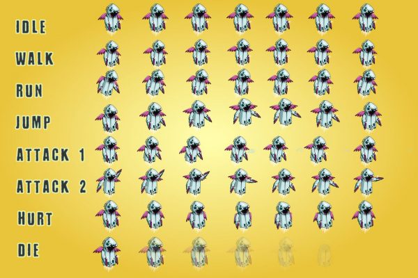 2D Fantasy Ghosts Character Sprite - CraftPix.net