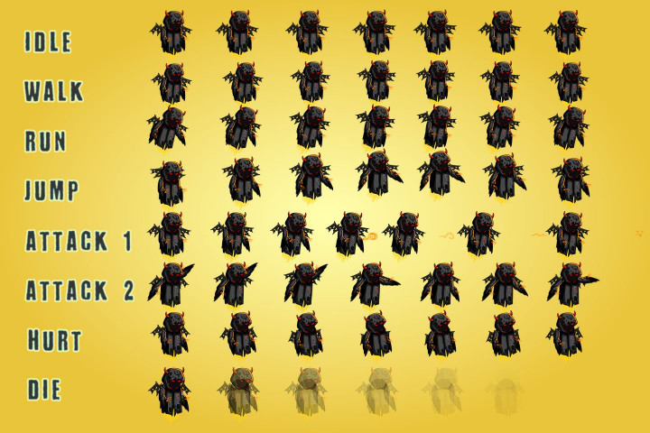 2D Fantasy Ghosts Character Sprite - CraftPix.net