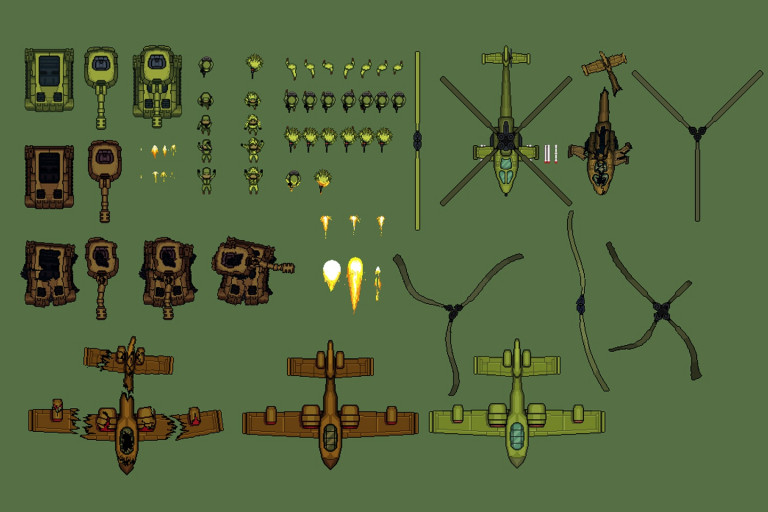 TDS Modern: Soldiers And Vehicles Sprites 2 - CraftPix.net