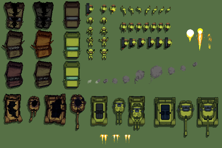 TDS Modern: Soldiers And Vehicles Sprites - CraftPix.net