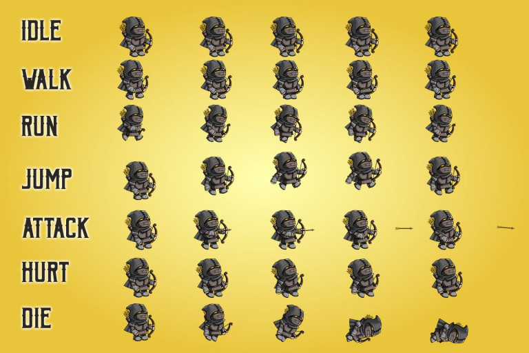 2D Fantasy Archer Character Sprite - CraftPix.net