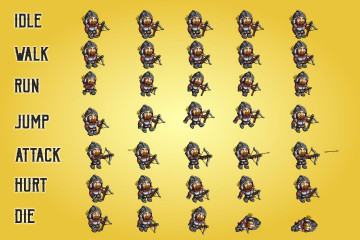 2D Fantasy Archer Character Sprite - CraftPix.net