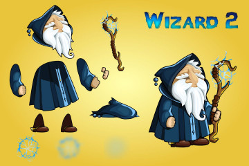 2D Fantasy Wizards Character Sprite - CraftPix.net