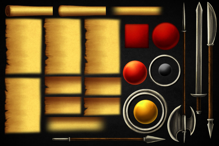 Medieval GUI - CraftPix.net