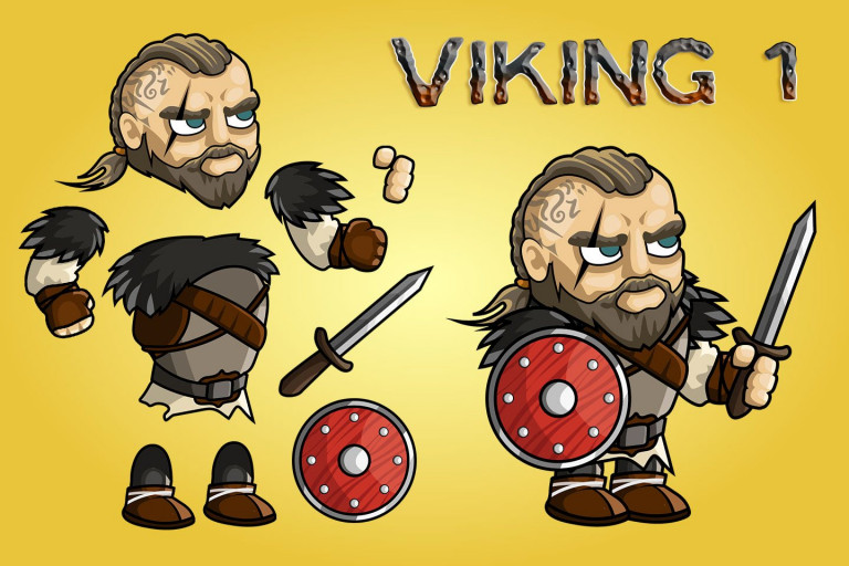 2D Fantasy Viking Character Sprite - CraftPix.net