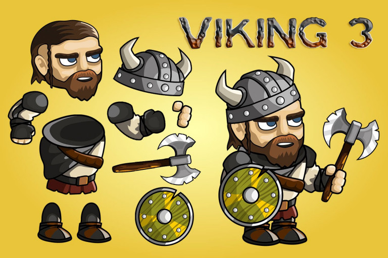 2D Fantasy Viking Character Sprite - CraftPix.net