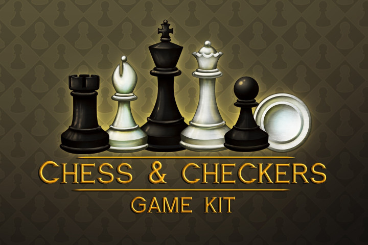 Chess and Checkers Game Kit - CraftPix.net