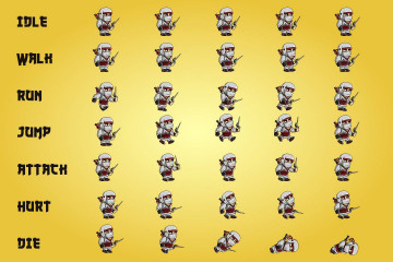 2D Fantasy Ninja Character Sprite - CraftPix.net