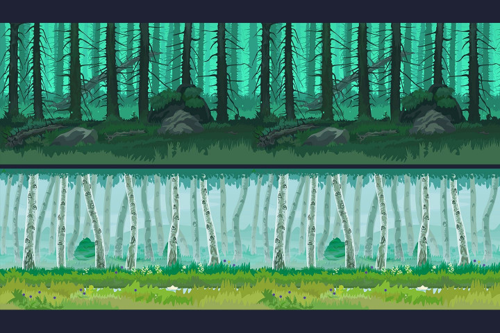 Forest 2D Game Backgrounds - CraftPix.net