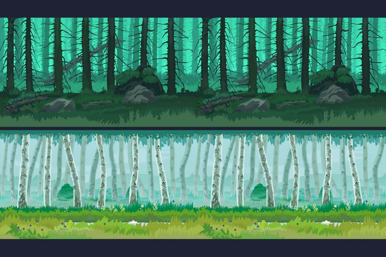 Forest 2D Game Backgrounds - CraftPix.net