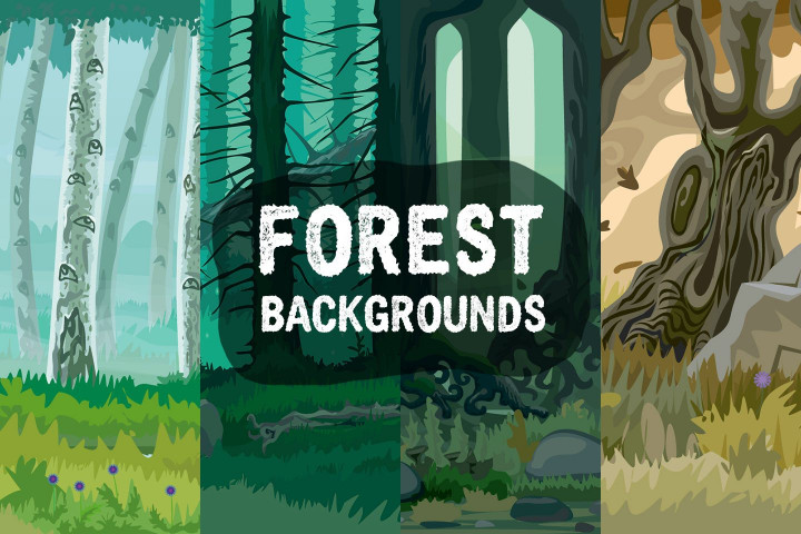 Forest 2D Game Backgrounds - CraftPix.net
