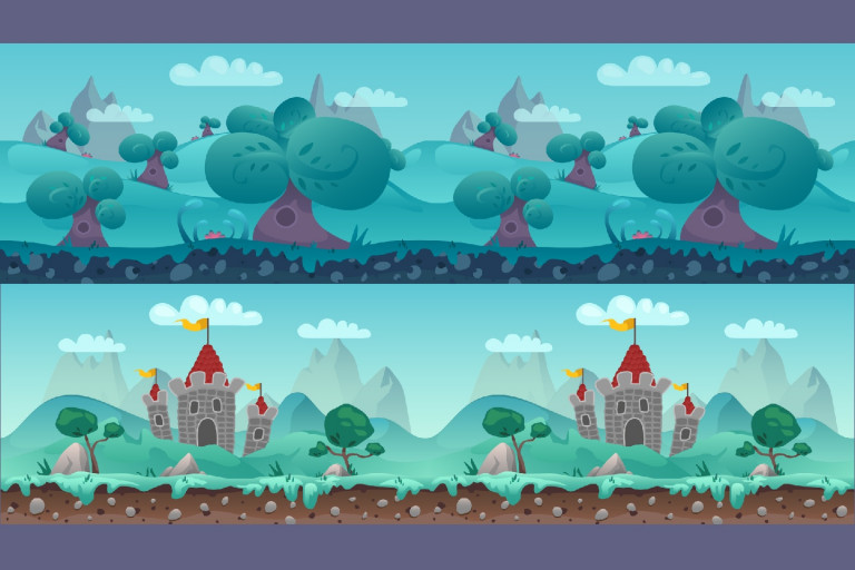 Free Cartoon Parallax 2D Backgrounds - CraftPix.net