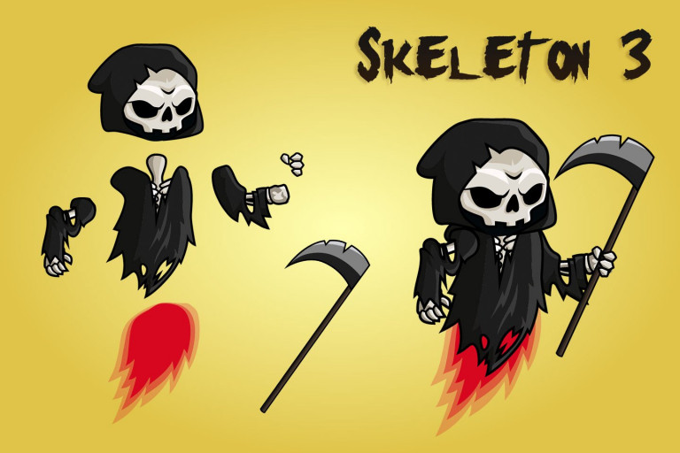 2D Fantasy Necromancer Character Sprite - CraftPix.net