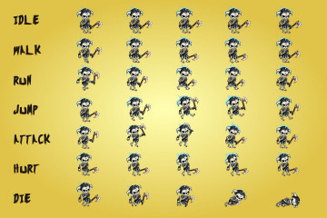 2D Fantasy Necromancer Character Sprite - CraftPix.net