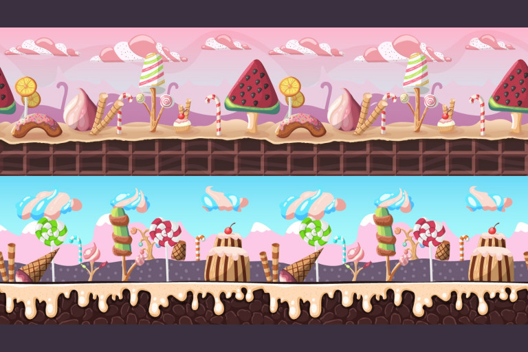Candy 2D Game Backgrounds - CraftPix.net
