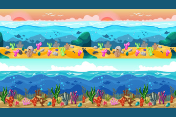 Ocean 2D Game Backgrounds - CraftPix.net