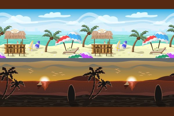 Free Beach 2D Game Backgrounds - CraftPix.net