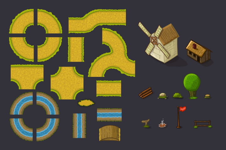 Tower Defense Game Tilesets - CraftPix.net