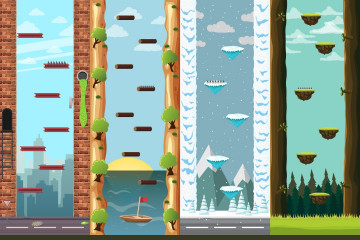 Vertical Jumping Game Backgrounds - CraftPix.net