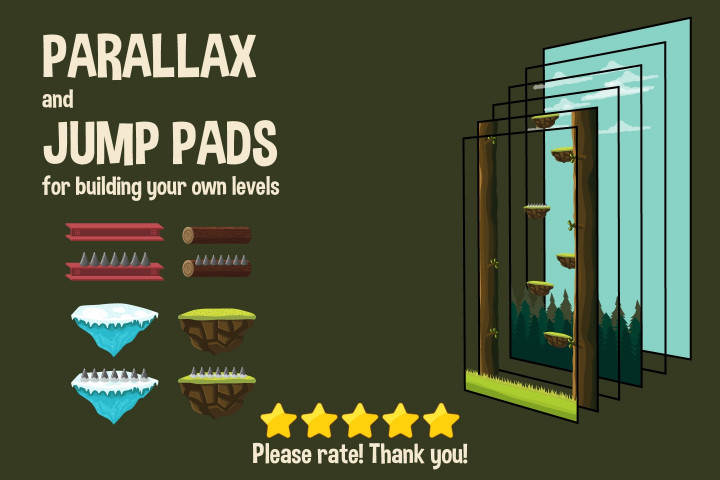 Vertical Jumping Game Backgrounds - CraftPix.net