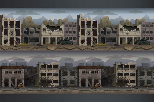 War 2D Game Backgrounds - CraftPix.net