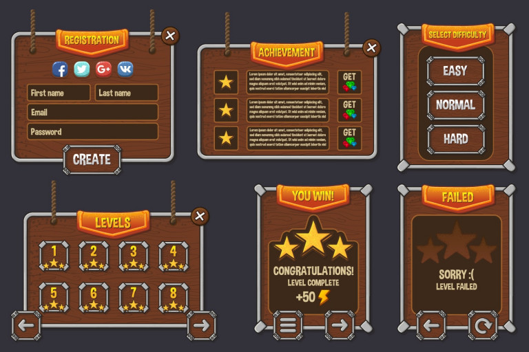 Fantasy Game Interface - CraftPix.net