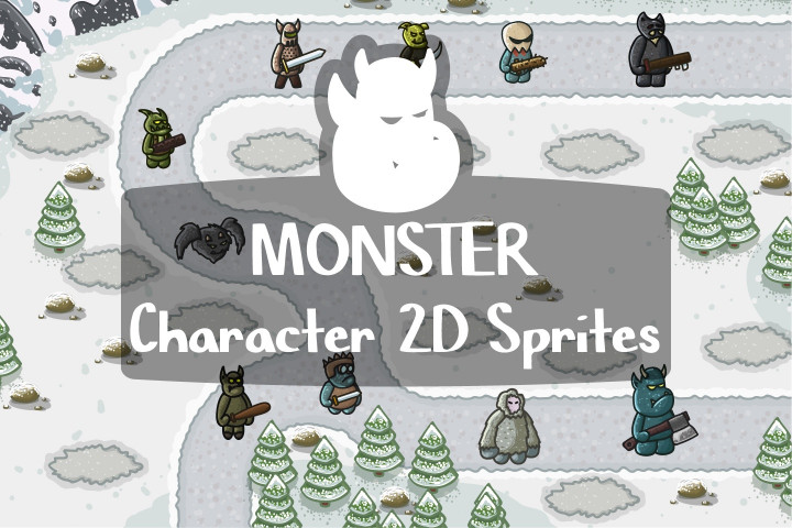 Free 2D Monster Sprites - CraftPix.net