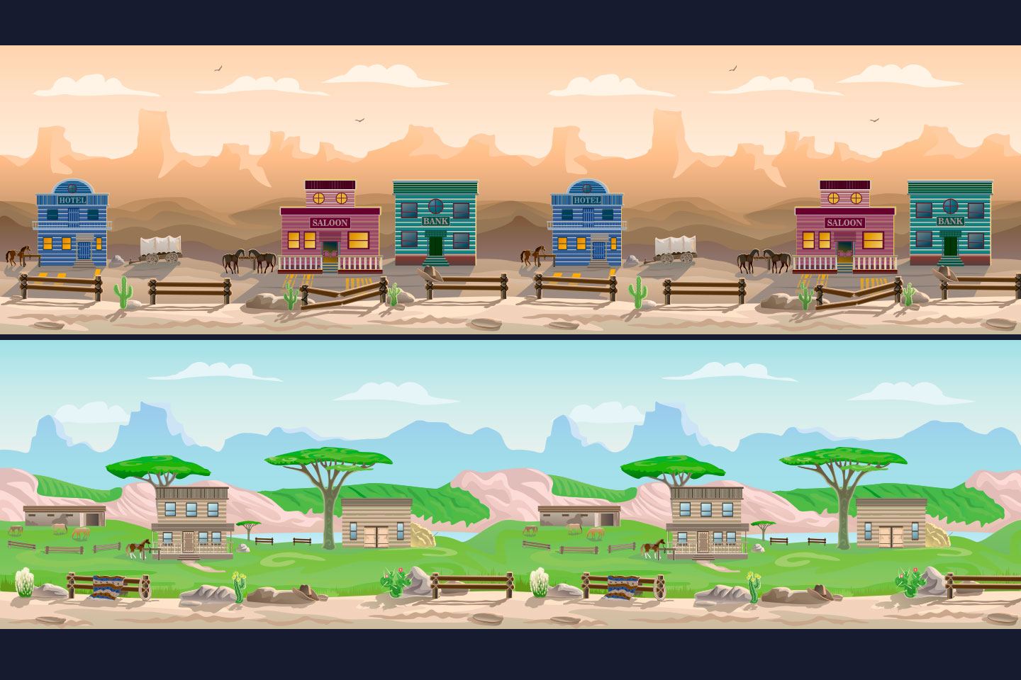 Western 2D Game Backgrounds - CraftPix.net