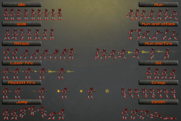 2D Robot Character Sprites - CraftPix.net