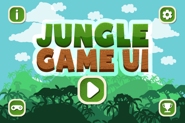 Free Jungle Cartoon 2D Game UI - CraftPix.net