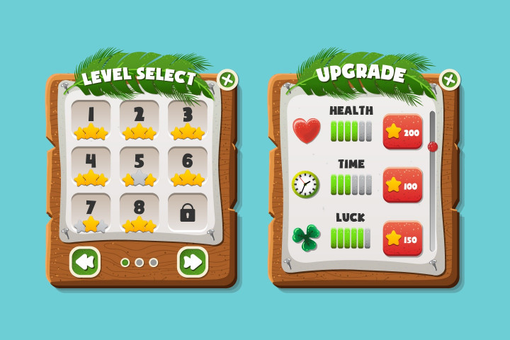 Free Jungle Cartoon 2D Game UI - CraftPix.net