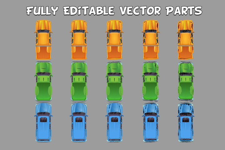 Top Down Racer Car Sprites - CraftPix.net
