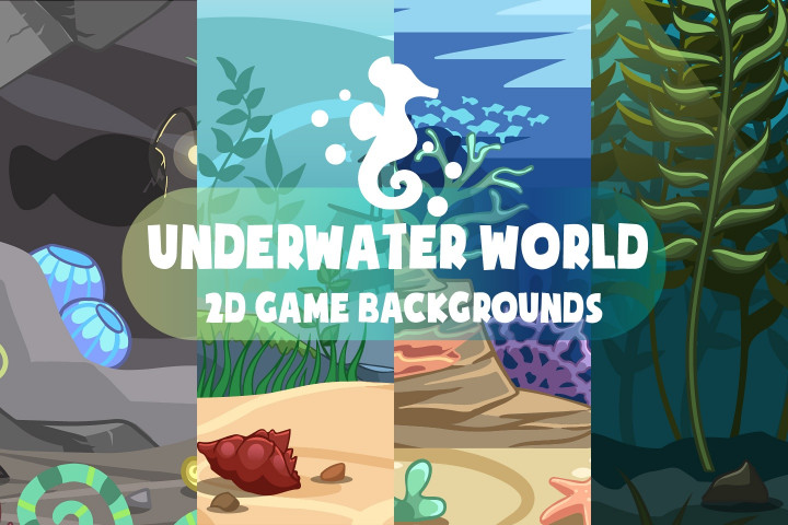 Underwater World 2D Game Backgrounds - CraftPix.net