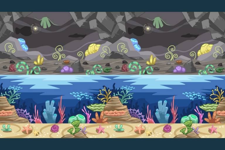Underwater World 2D Game Backgrounds - CraftPix.net
