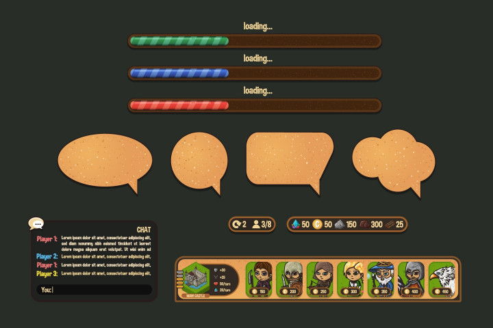 Fantasy Strategy Game UI - CraftPix.net