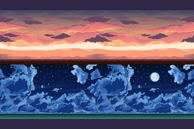 Sky 2d Game Backgrounds 