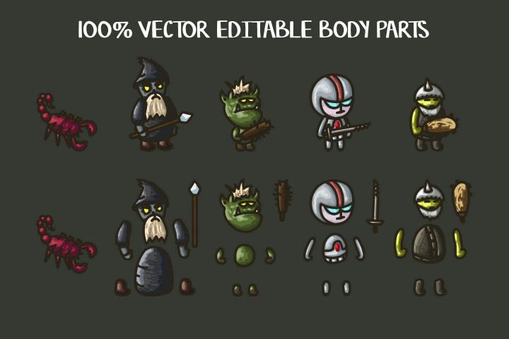 Free 2D Monster Sprites - CraftPix.net