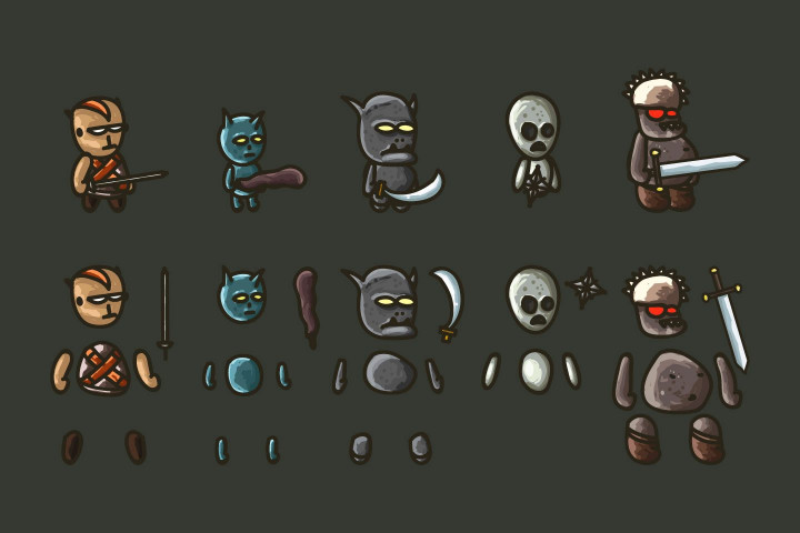 Free 2D Monster Sprites - CraftPix.net