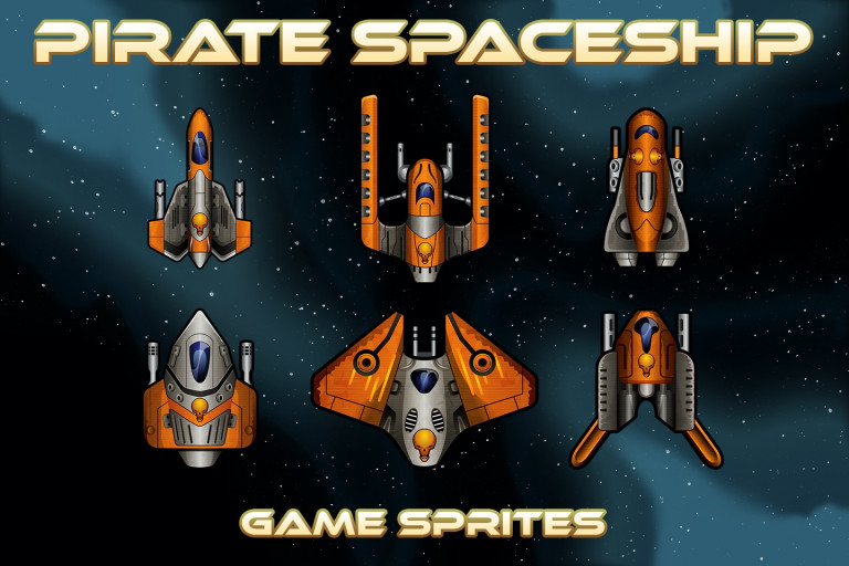 Top Down Space Shooter Asset Collection - CraftPix.net