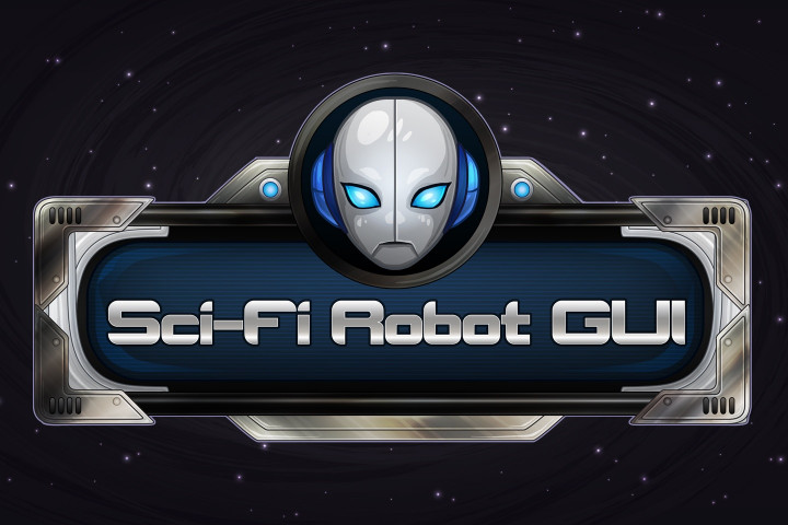SCI-FI Robot GUI - CraftPix.net