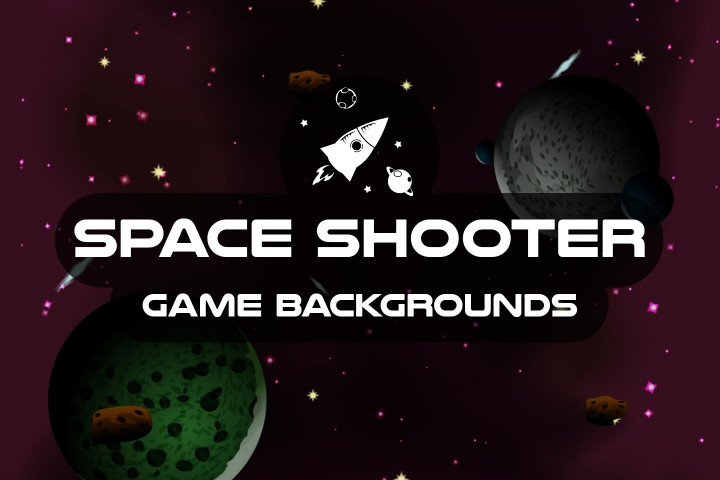 Space Shooter 2D Game Backgrounds - CraftPix.net