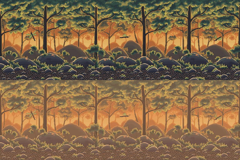 Pixel Art Forest 2D Backgrounds - CraftPix.net
